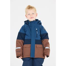 ZIGZAG Jungen Skijacke "Taylora", blau, Gr. 116, mehrfarbig, 90% Polyester, 10% Elasthan, Jacken, mit wind- und wasserdichter TPU-Membran