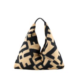 Damen Schultertasche "Fashionista", Collezione Alessandro, braun, Baumwolle, Taschen, Dicke Stofftasche, Made in Italy