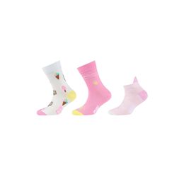 Fun Socks Damen Socken "Socken und Sneakersocken 3er Pack", Gr. 29, blau, 70% Baumwolle, 28% Polyester, 2% Elasthan, gemustert, Socken