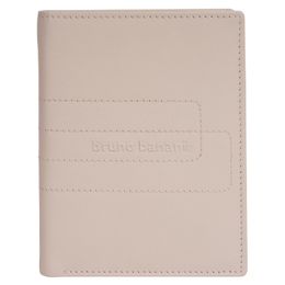 Bruno Banani Damen Geldb&ouml;rse, beige, Leder, leicht gl&auml;nzend, unifarben, Kleinlederwaren, echt Leder
