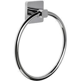 Handtuchhalter Sanotechnik, H:27cm T:21cm, silber, Aluminium, Badezimmer, Handtuchhalter, "KALO", aus Aluminium
