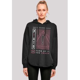 F4NT4STIC Damen Kapuzenpullover "Panic At The Disco Turn Up The Crazy", schwarz, Gr. S, Obermaterial: 100% Baumwolle, Pullover, Premium Qualit&auml;t