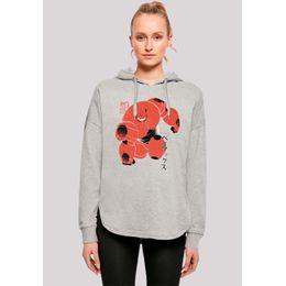 F4NT4STIC Damen Kapuzenpullover "Big Hero 6 Baymax Suite Pose", grau, Gr. XS, Obermaterial: 100% Baumwolle, Pullover, Premium Qualit&auml;t