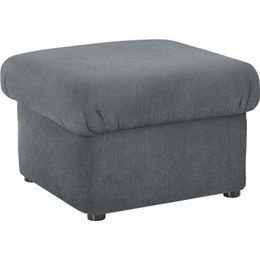 Hocker DOMO collection, B:60cm H:39cm T:60cm, grau, 95% Polyester, 5% Nylon, Wohnzimmer, Hocker, "Pegnitz"