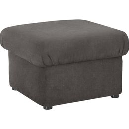 Hocker DOMO collection, B:60cm H:39cm T:60cm, grau, 95% Polyester, 5% Nylon, Wohnzimmer, Hocker, "Pegnitz"