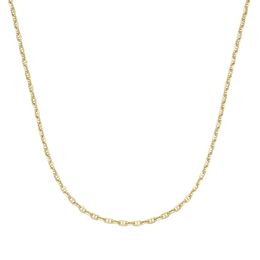 Luigi Merano Herren Goldkette "Stegankerkette, diamantiert, Gold 585", 45cm, Gelbgold 585, gold, Gelbgold 585, Halsketten