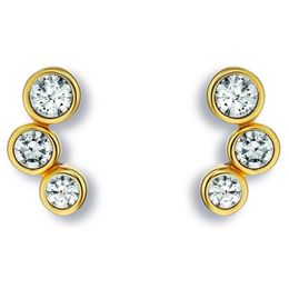 ONE ELEMENT Damen Paar Ohrh&auml;nger "Zirkonia Ohrringe Ohrstecker aus 333 Gelbgold", Damen,mit Zirkonia, Gelbgold 333 Gold, gold, Gelbgold 333, Gold,
