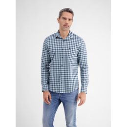 Lerros Herren Karohemd "Lerros Kariertes Langarmhemd f&uuml;r Herren", blau, Gr. S, 100% Baumwolle, Hemden