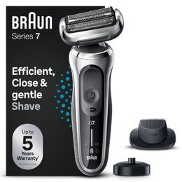 Braun Elektrorasierer "Series 7 71-S4200cs", silber, Elektrorasierer, Wet&Dry, Präzisionstrimmer