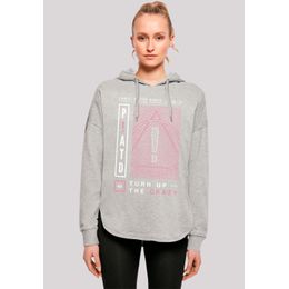 F4NT4STIC Damen Kapuzenpullover "Panic At The Disco Turn Up The Crazy", grau, Gr. S, Obermaterial: 100% Baumwolle, Pullover, Premium Qualit&auml;t