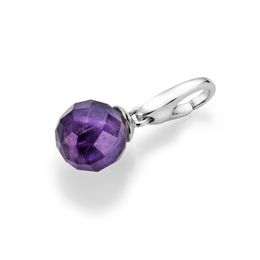 Damen Charm Kugel "Amethyst Kugel mit Symbolkraft, Silber 925", lila, Giorgio Martello MILANO, Silber 925 (Sterlingsilber), Charms