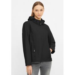 Bench. Damen Outdoorjacke "643185", schwarz, Gr. 38, unifarben, Web, Obermaterial: 100% Polyester, Jacken