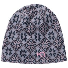 KARI TRAA Damen Beanie "Rose", blau, mehrfarbig, 100% Wolle, Mützen, mit tollem Norweger-Muster