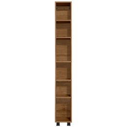 Hochschrank Welltime, B:25cm H:180cm T:25cm, braun, Küche, Schränke, "Trento, Badmöbel, Badregal, Regal, Breite 25 cm", Standregal, Badezimmer-Regal,