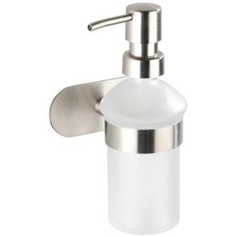 Seifenspender Wenko, bunt, Edelstahl, Glas, Dosierspender, "Orea", aus rostfreiem Edelstahl