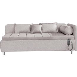 Schlafsofa Alina, B:207cm H:80cm T:102,5cm, grau, Struktur TMD (100% Polyester), Kinderzimmer, Sofas, "Kiana", Liegefläche 90/200 cm oder 100/200 cm,