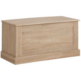 Sitzbank Home Affaire, B:90cm H:45cm T:40cm, braun, MDF, Spanplatte, Flur, Sitzbänke, "Binz", zwei unterschiedliche Farbvarianten, mit Stauraum,