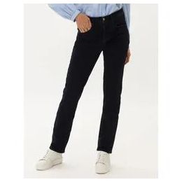 Mendler 5-Pocket-Jeans BRAX "Style CAROLA" Gr. 42K (21), Kurzgrößen, blau (dunkelblau) Damen Jeans