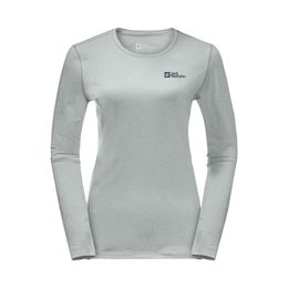 Jack Wolfskin Damen Rundhalspullover "SKY THERMAL L/S W", grau, Gr. XS, Hauptmaterial: 100% Polyester, Pullover