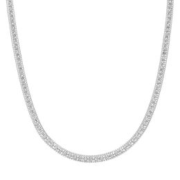 Smart Jewel Damen Collier "effektvolle Schlauchkette, Silber 925", 45cm, Silber 925 (Sterlingsilber), silber, Silber 925 (Sterlingsilber), Halsketten