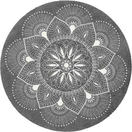 Teppich, B:150cm H:9mm L:150cm &Oslash;:150cm, bunt, wash+dry by Kleen-Tex, Polyamid, Flur, Teppiche, "Stardream"