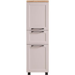 Midischrank Welltime, B:40cm H:130cm T:35cm, braun, MDF, Badezimmer, Schr&auml;nke, "Lana", Badm&ouml;bel, 40 cm breit