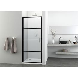 Dusch-Pendelt&uuml;r Sanotechnik, H:195cm, schwarz, Duscht&uuml;ren, "Elite Black", 78-80 cm Breite