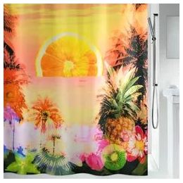 Duschvorhang Spirella "Paradise", bunt (multicolor), B:180cm H:200cm, Polyester, Duschvorhänge, Höhe 200 cm