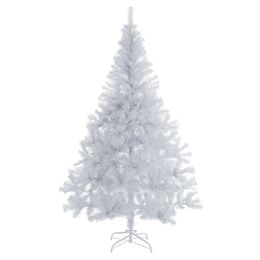 Casaria Deuba Weihnachtsbaum PVC weiß 180cm