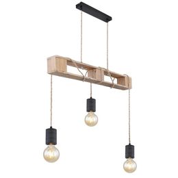 Globo Lighting - JOELLE - Hängeleuchte Metall schwarz matt, 3x E27