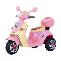 HOMCOM Kindermotorrad Kinderelektroauto Elektromotorrad Kinderfahrzeug mit Musik