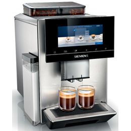 Siemens Kaffeevollautomat "EQ900 TQ907D03, intuitives 6,8" TFT-Display, 2 Bohnenbehälter", silber (edelstahlfarben), B:31,5cm H:39,2cm T:47cm, Kaffeevollautomaten, Barista-Modus, App, Geräuschreduzierung, 10 Profile, edelstahl, Topseller
