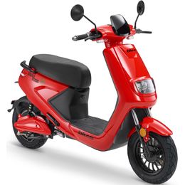 E-Mofaroller blu:s "XT2000", rot, ElektromotorrollerB:70cm H:112cm L:167cm, bis zu 59 km Reichweite, mit Straßenzul., 2 Sitzplätze, für Erwachsene, B:70cm H:112cm L:167cm