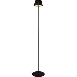 LED Außen-Stehlampe Trio LEUCHTEN "SUAREZ" Lampen Gr. Ø 13,5cm H: 123,0cm, schwarz (schwarz matt) Outdoor Akku Stehleuchte 123 cm, Touch-Dimmer, USB-C Anschluss, IP44