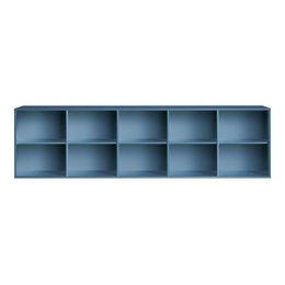 Sideboard HAMMEL FURNITURE "Mistral, Hochwertig Bücherregal, Lowboard, hängend/stehend montierbar" Sideboards Gr. B/H/T: 220 cm x 61 cm x 42 cm, blau mit 5 verstellbare Einlegeböden, B: 220 cm, anpassungsbar Designmöbel