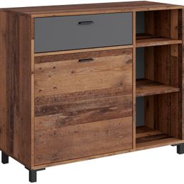 Sideboard Inosign "Jackson" Sideboards Gr. B/H/T: 98 cm x 85 cm x 40 cm, braun (old wood) Breite 98 cm, mit offenem Regal