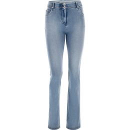 Skinny-fit-Jeans Freddy "WRUP2 SUPERSKINNY" Gr. L, N-Gr, blau (denim blue) Damen Jeans mit Lifting & Shaping Effekt