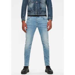 G-Star Raw Slim-fit-Jeans G-STAR "3301 Slim" Gr. 31, Länge 32, blau (light indigo) Herren Jeans mit toller Waschung und Elasthan