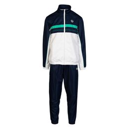 Trainingsanzug Sergio Tacchini "ZELMA TRACKSUIT Herren" Gr. L, blau (navy/white/peacock green) Herren Sportanzüge Trainingsanzug Herren, Tracksuit, Retro, Outdoor, Jogging, Streetwear