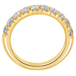 Diamantring ONE ELEMENT "0.33 ct Diamant Brillant Memoire Ring aus 585 Gelbgold" Fingerringe Gr. 52, Gelbgold 585-Diamanten, goldfarben (gold) Damen Gold Schmuck Memoire