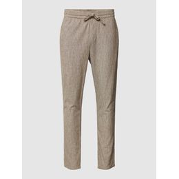 Only & Sons Leinenhose mit feinem Streifenmuster