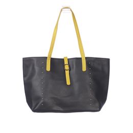 Heine Damen Handtasche, schwarz, Gr.