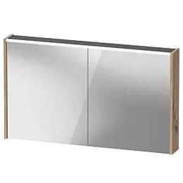 Duravit D-Code Spiegelschrank Verspiegelt DC7108055550000 1200x700x148, Eiche Marmoriert Matt, Steckdose, LED Beleuchtung