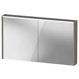 Duravit D-Code Spiegelschrank Verspiegelt DC7108043430000 1200x700x148, Basalt Matt, Steckdose, LED Beleuchtung