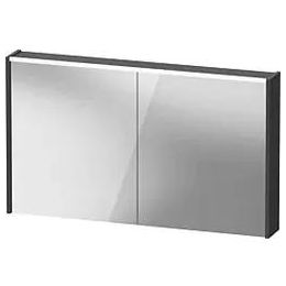 Duravit D-Code Spiegelschrank Verspiegelt DC7108049491000 1200x700x148, Graphit Matt, Steckdose E, LED Beleuchtung