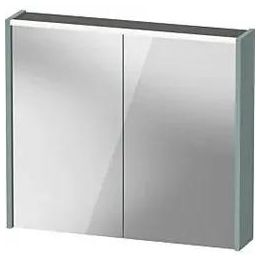 Duravit D-Code Spiegelschrank Verspiegelt DC71060HGHG0000 800x700x148, Fjordgrün Matt, Steckdose, LED Beleuchtung