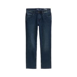 Tom Tailor Herren Thermolite® Marvin Straight Jeans, blau, Uni, Gr. 32/32