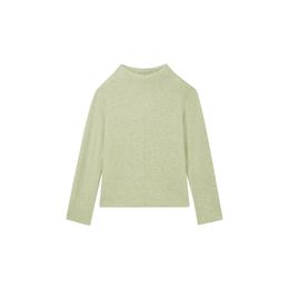 Tom Tailor Damen Strickpullover mit LENZING&trade; ECOVERO&trade;, gr&uuml;n, Uni, Gr. XL