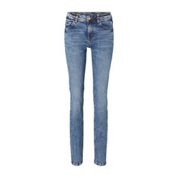 Tom Tailor Damen Alexa Straight Jeans mit Bio-Baumwolle, blau, Uni, Gr. 28/32