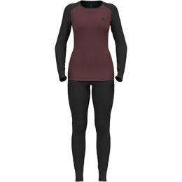 Odlo Damen Unterw&auml;sche-Set Active Warm Black (Gr&ouml;&szlig;e: XS)